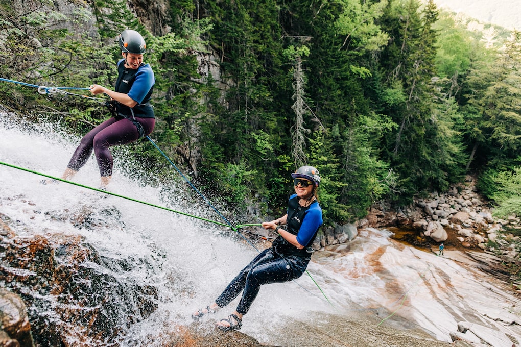 Waterfall Rappelling with Northeast Mountaineering! | Summer