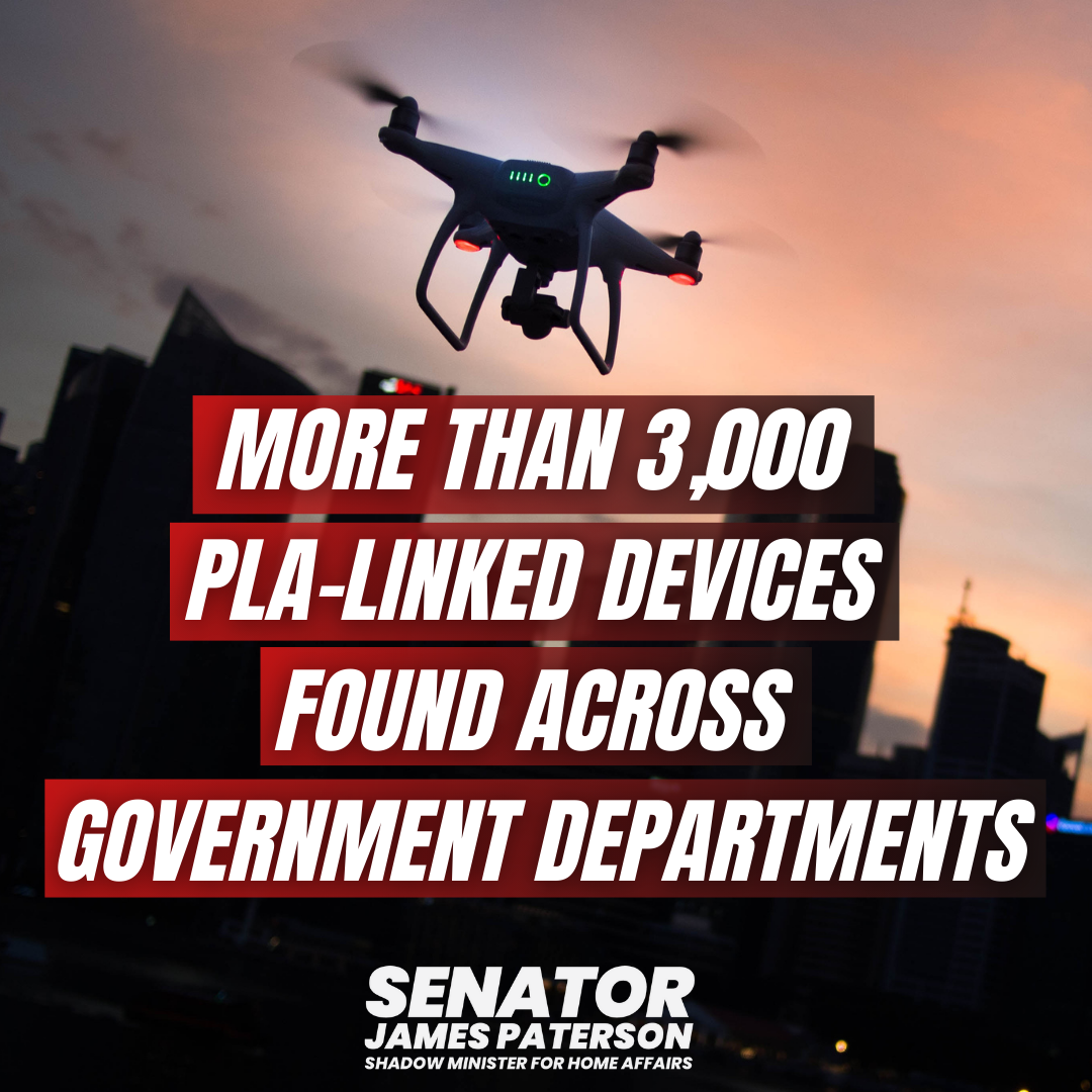 Thousands of PLA-linked drones operated by Australian Government