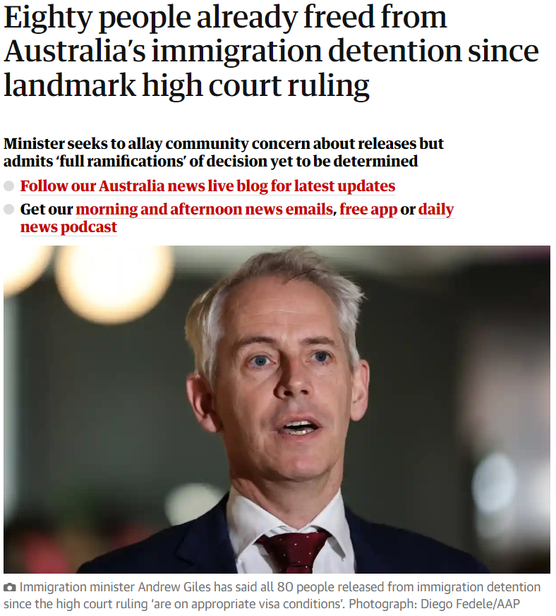 Eighty people already freed from Australia’s immigration detention ...