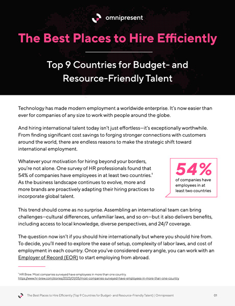 The Best Places to Hire Efficiently | Omnipresent
