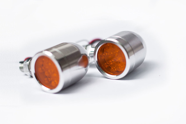 Aluminium CNC Bullet LED Indicators | Lanesplitter Garage