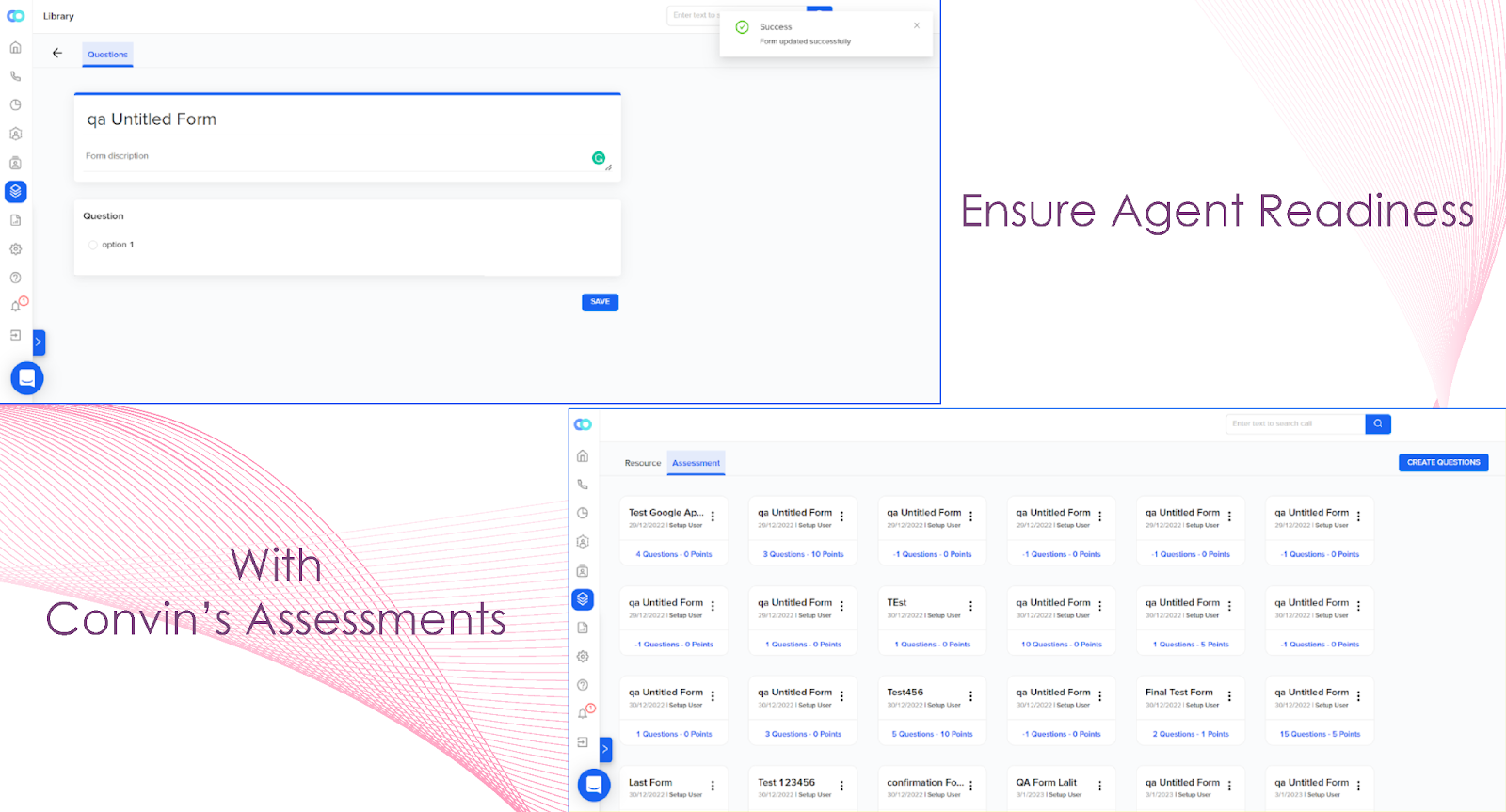 Product highlights of Convin’s contact center software in 2022.