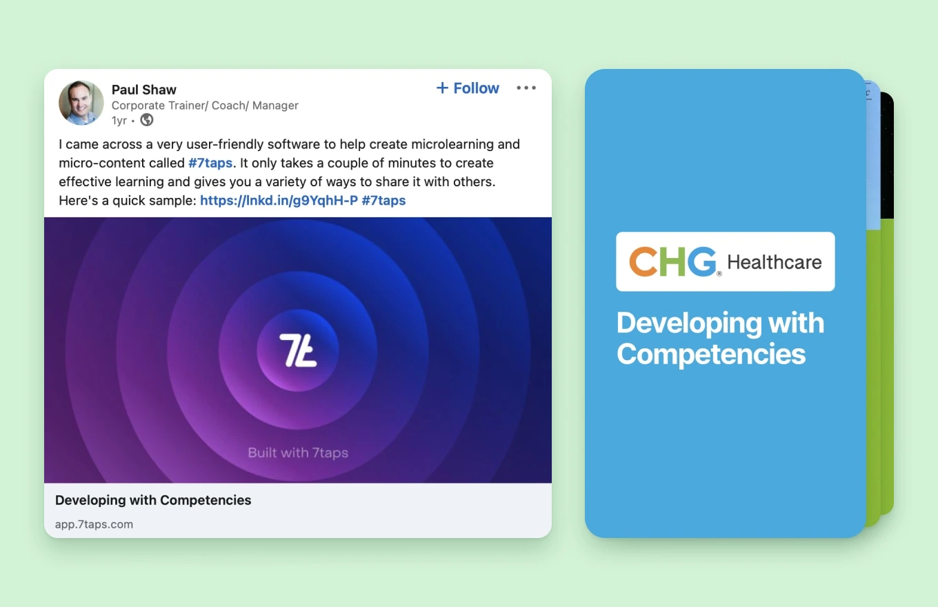 Leadership training for managers with 7taps Microlearning