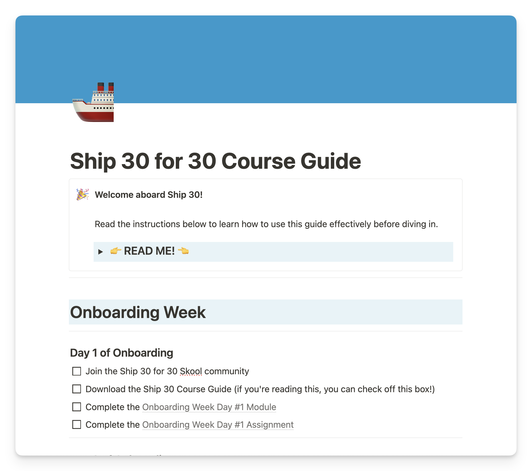 Start Writing Online in 30 Days - Ship 30 for 30