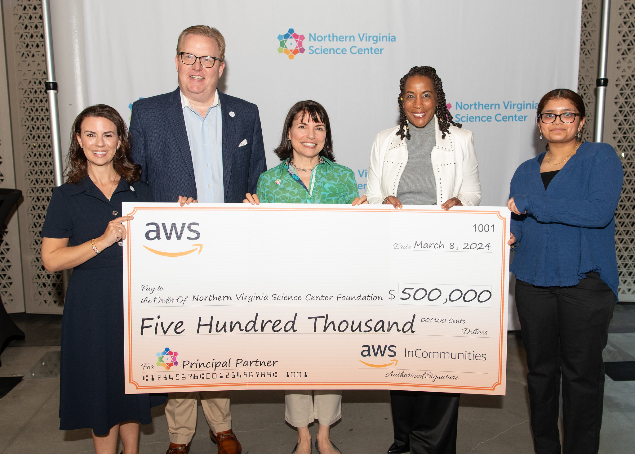 Amazon Web Services donates $500,000 to Support the Northern Virginia ...