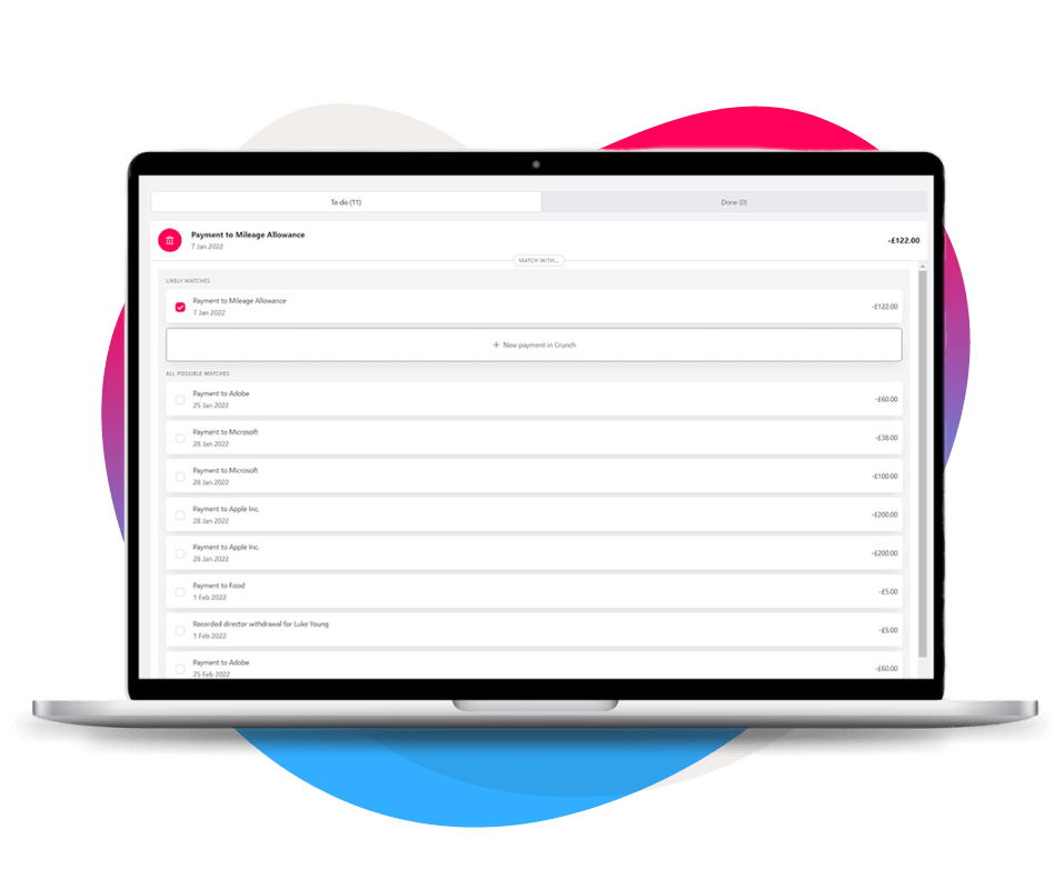 Stress-free Bank Reconciliation | Crunch