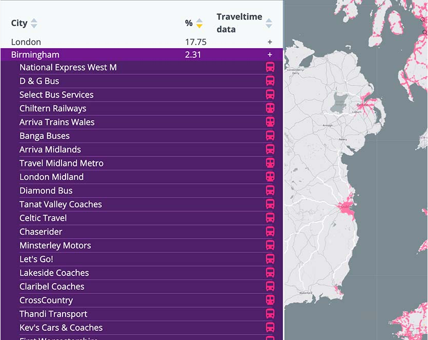 TravelTime - Calculate Travel Times to Thousands of Locations