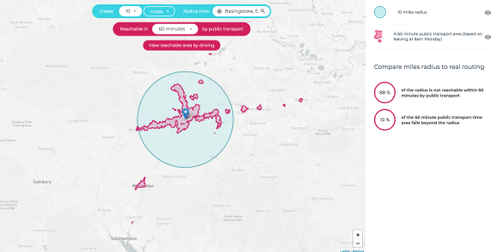 This Radius Map Tool Makes Drive Time Maps | Blog