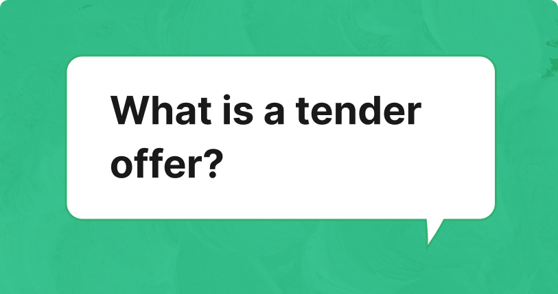 What Is a Tender Offer? FAQ for Shareholders | Pulley