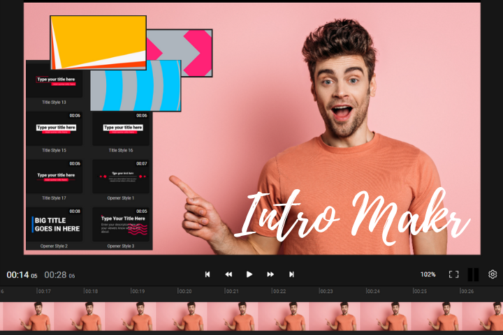 Create Movie Intros Online with Flixier