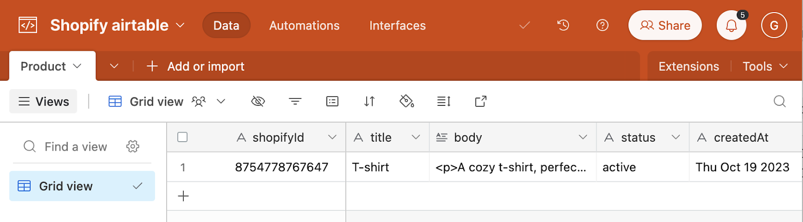 How to: Integrate Shopify and Airtable using Gadget