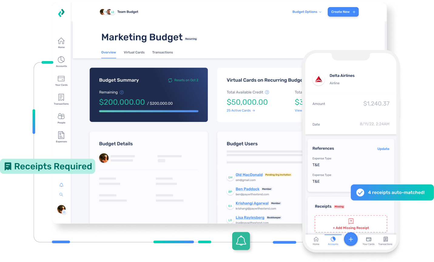 Virtual Card & Spend Management App for Businesses | Extend