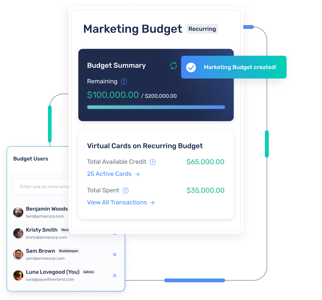 Virtual Card & Spend Management App for Businesses | Extend