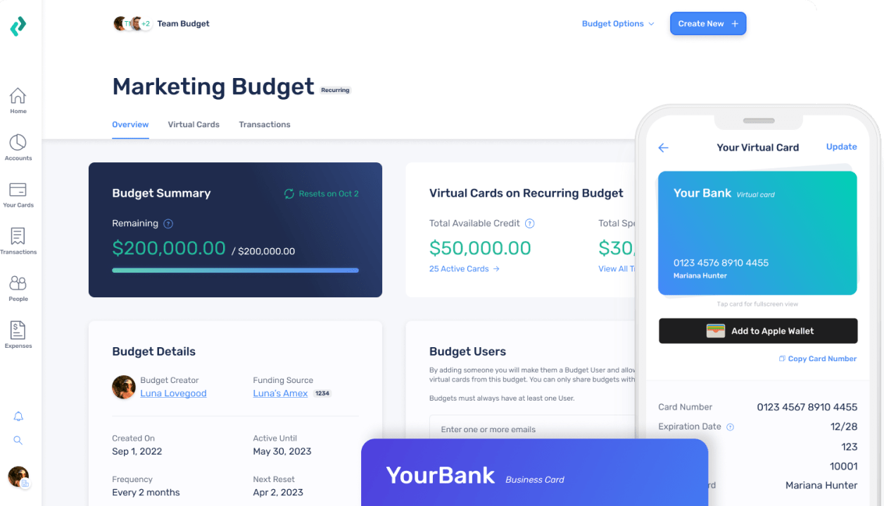Virtual credit cards for businesses | Extend