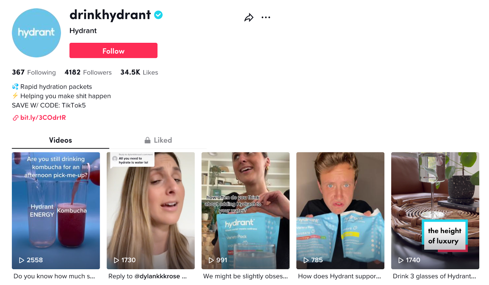 70+ Best eCommerce & DTC TikTok Profile Examples I've Seen (2023)