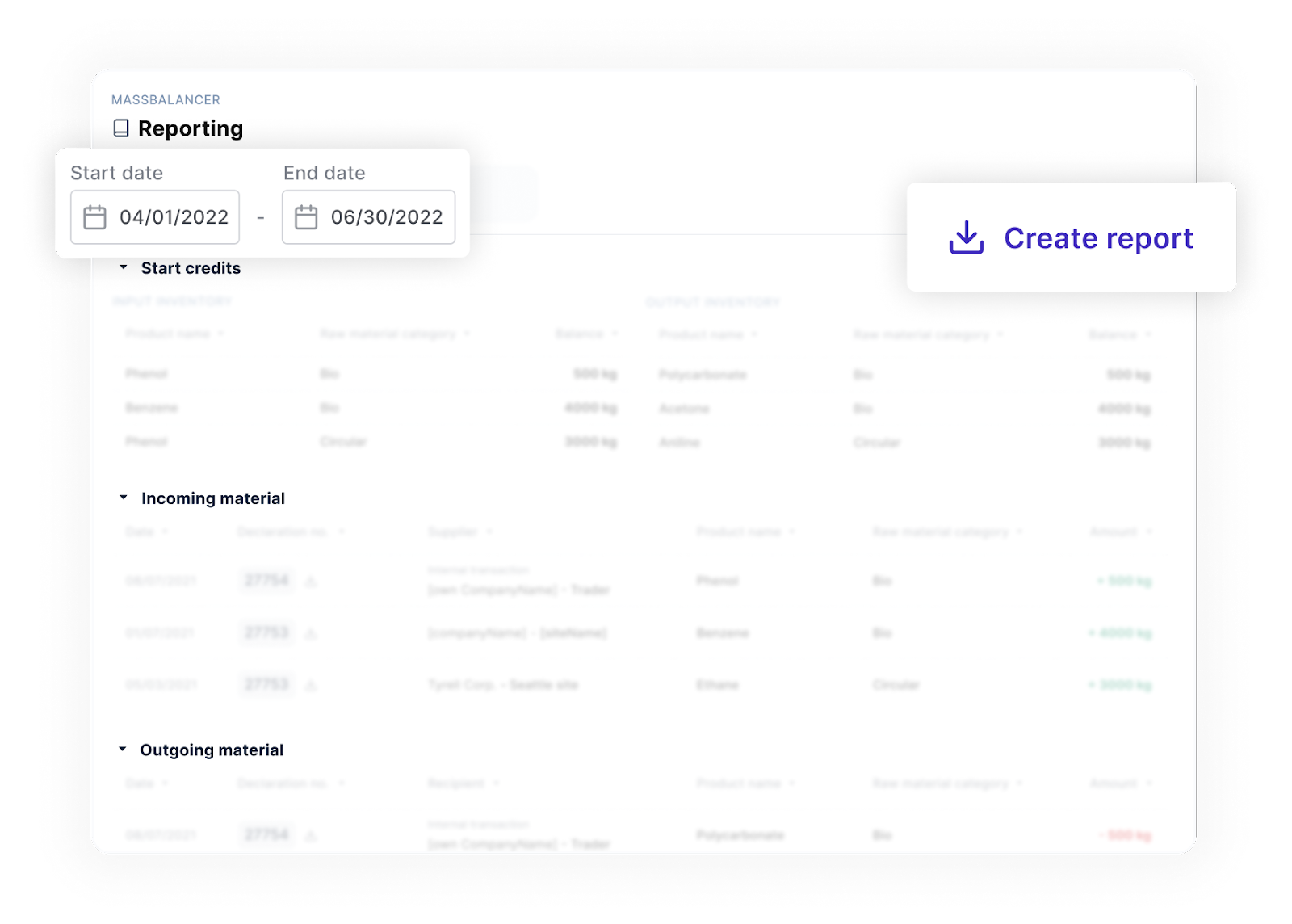 MassBalancer: How to do mass balance bookkeeping at scale