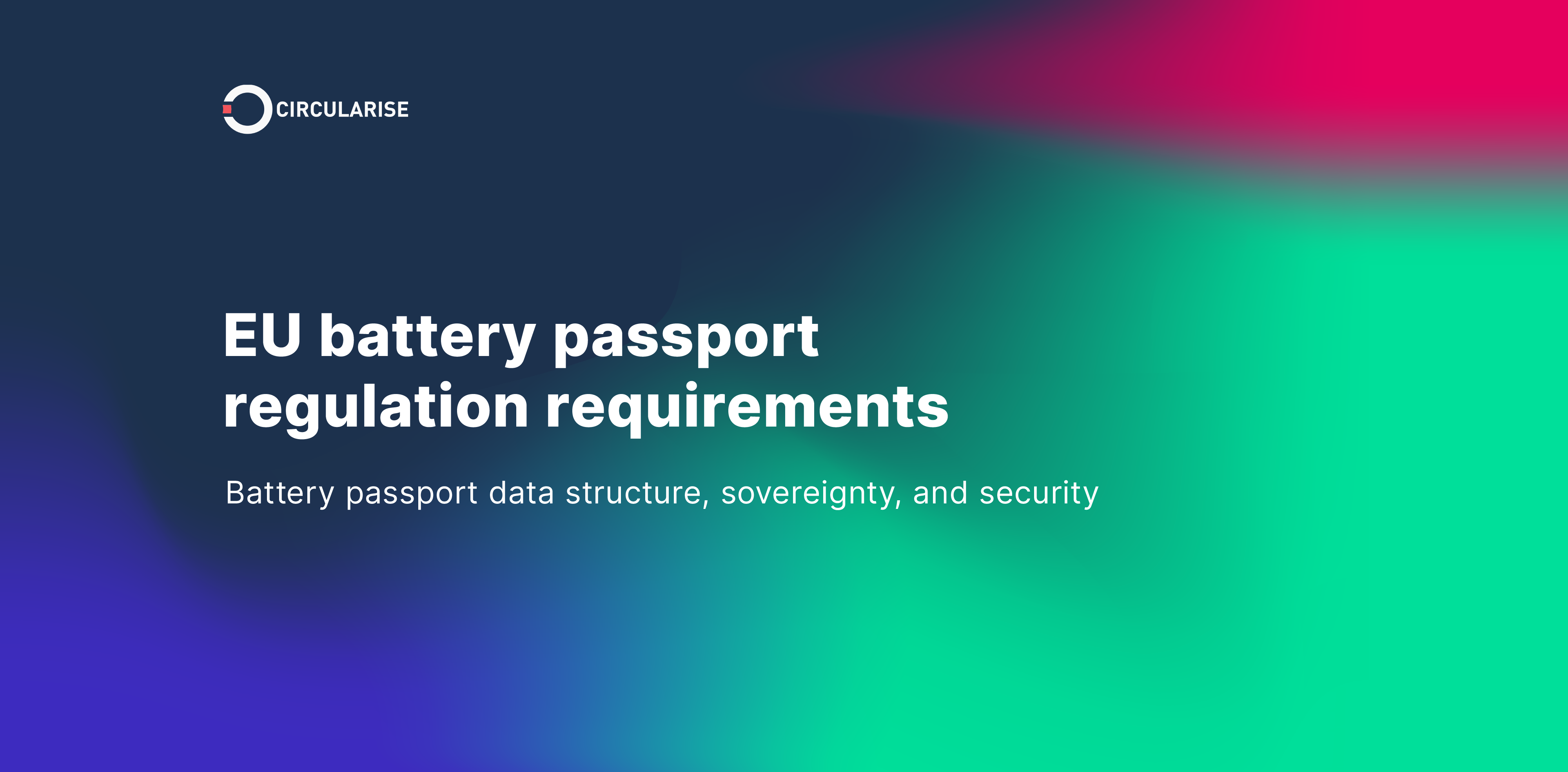 EU battery passport regulation requirements