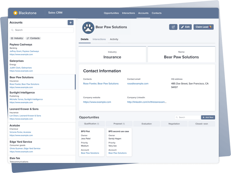 Build a Flexible CRM