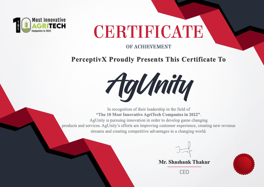 AgUnity: Connecting Farmers with the Global Supply Chain