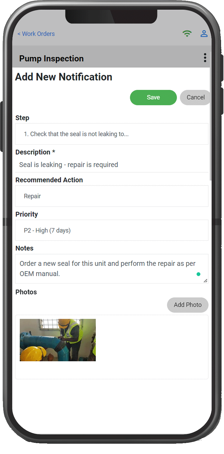 Mobile Inspections and Work Instructions