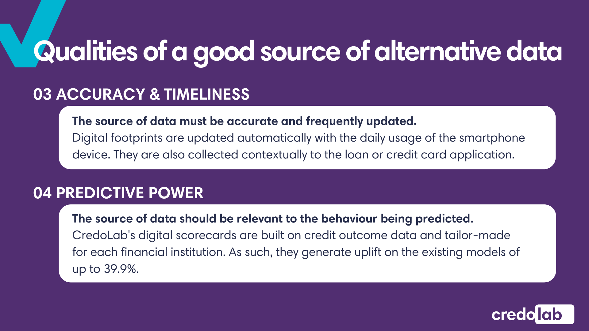 Infographic: Qualities of a Good Source of Alternative Data