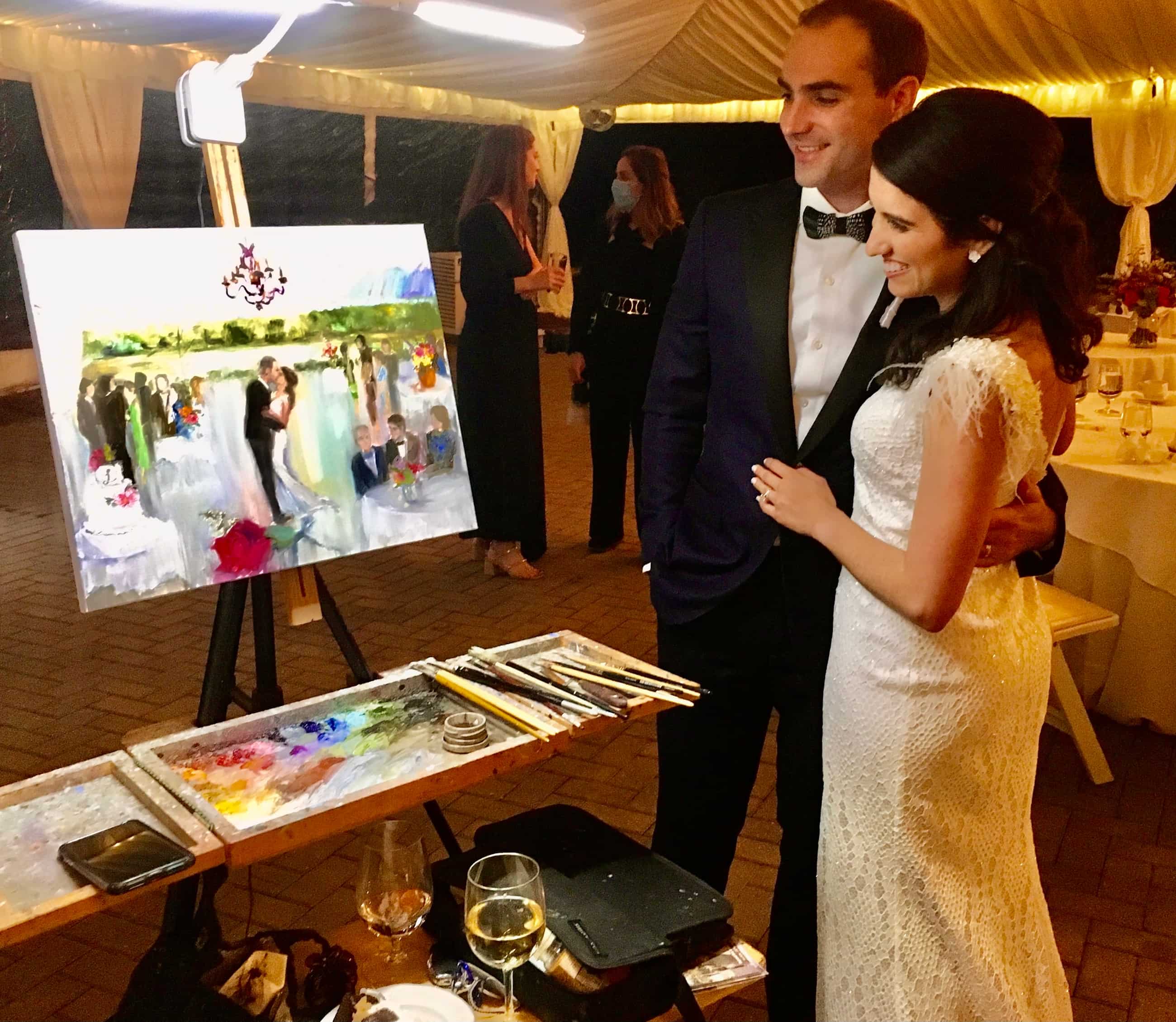 Live Wedding Painter & Impressionist Art Gallery