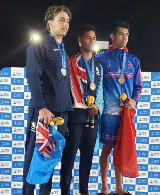 Team Fiji Swimmer Wins First Gold | FASANOC