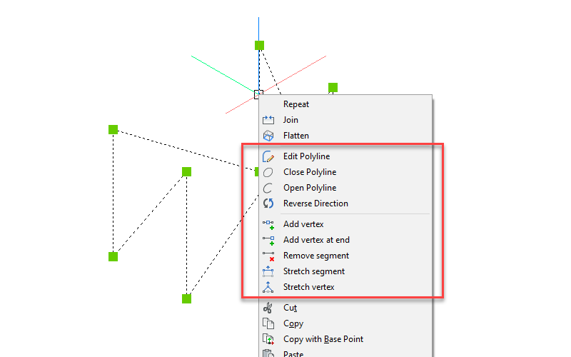 CAD Concepts: Context Menus