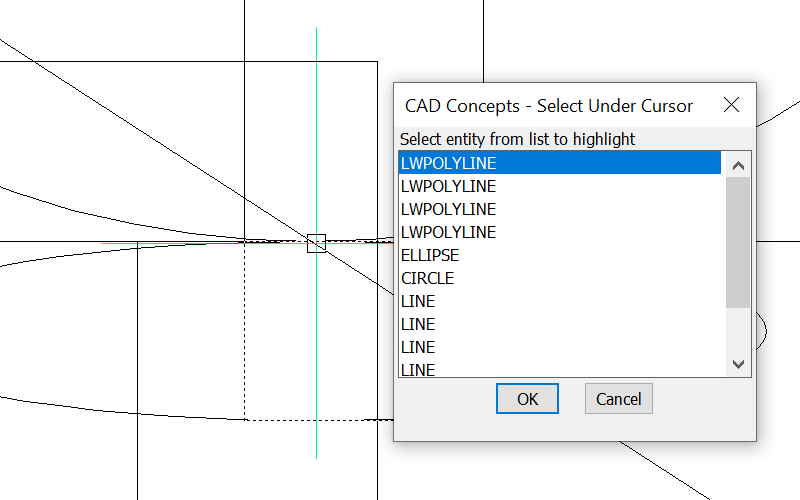 Select Under Cursor | CAD Concepts Resources