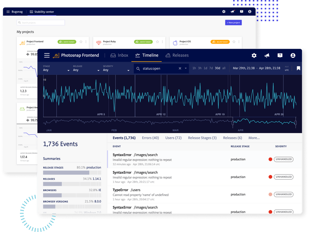 Error Monitoring & App Stability Management | BugSnag