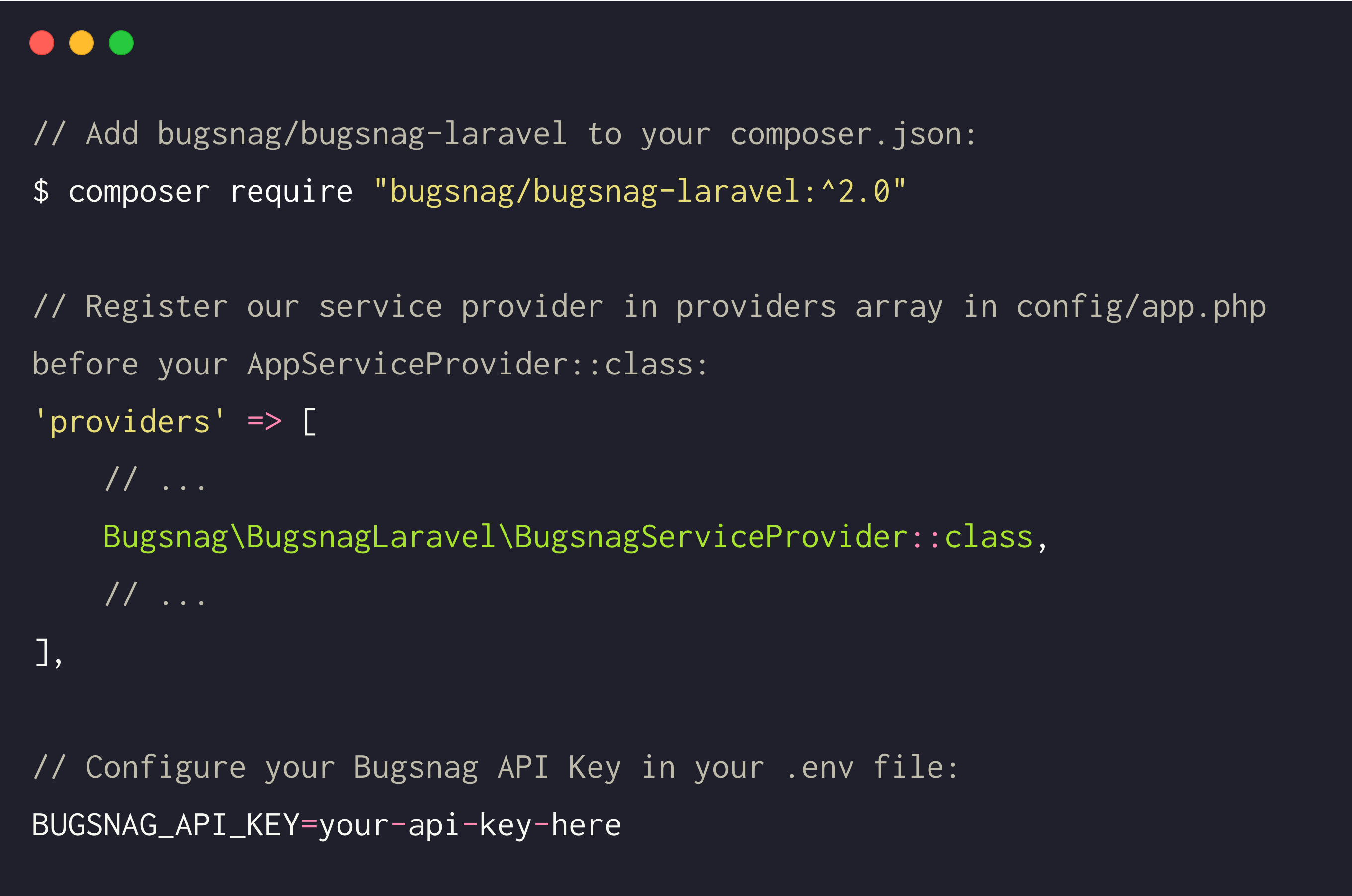 Laravel Errors Monitoring & Reporting | Bugsnag Platform