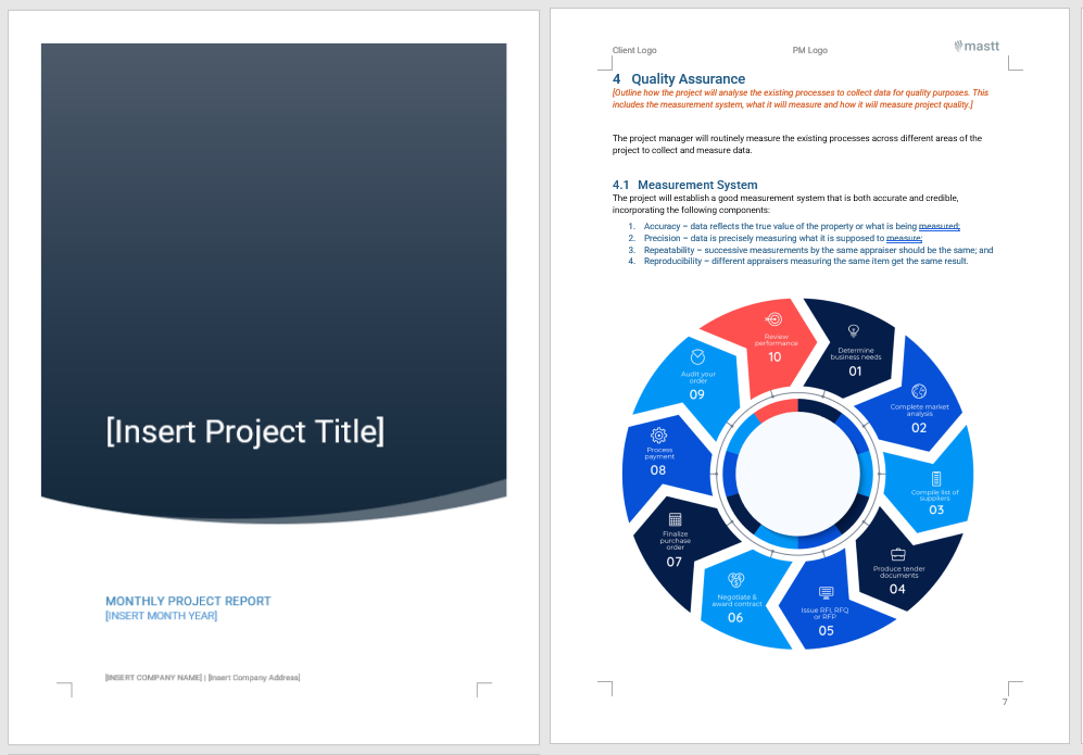 Procurement Plan Template (Word, Excel)