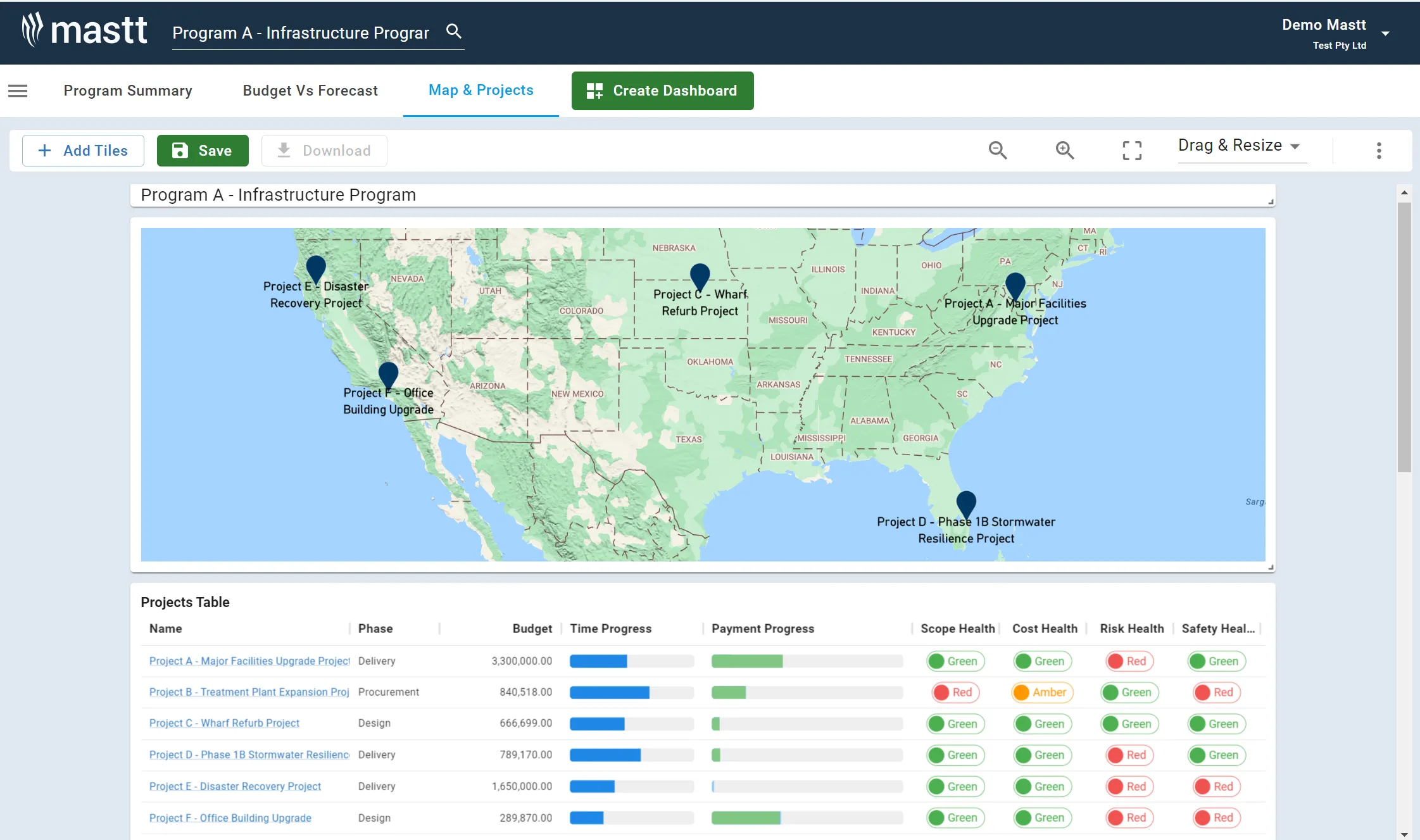 Fast, easy reports & dashboards to power your capital projects