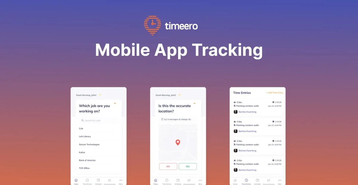 Timeero - Mobile App for Employee Mileage and GPS Tracking