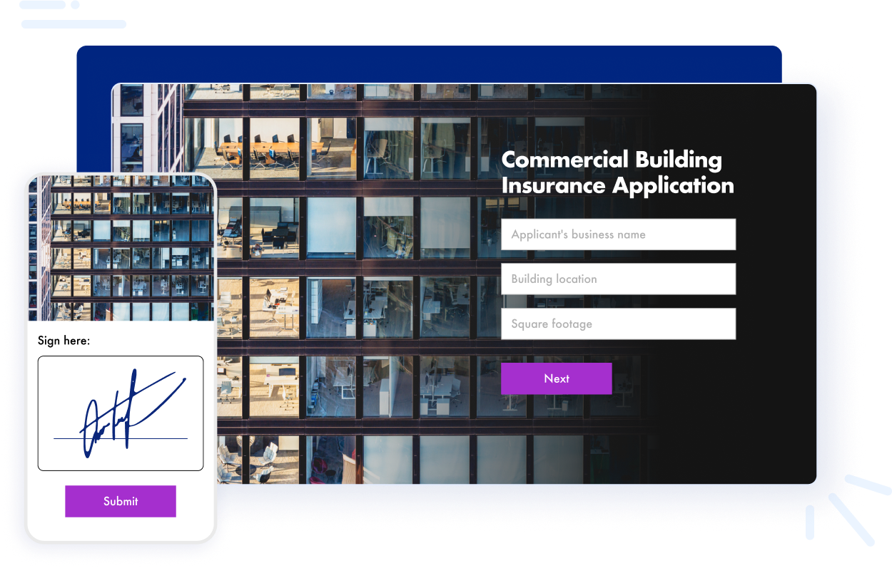 Commercial Building Insurance Application | EasySend
