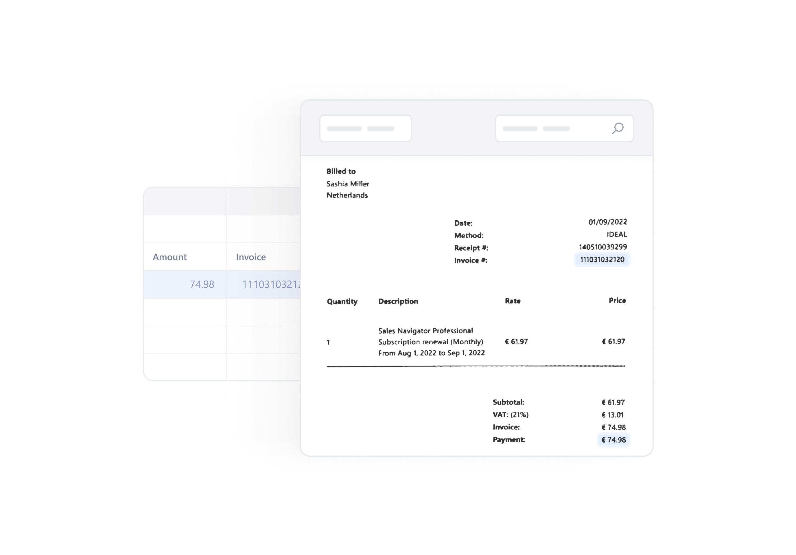 Financial Control Processing Invoices