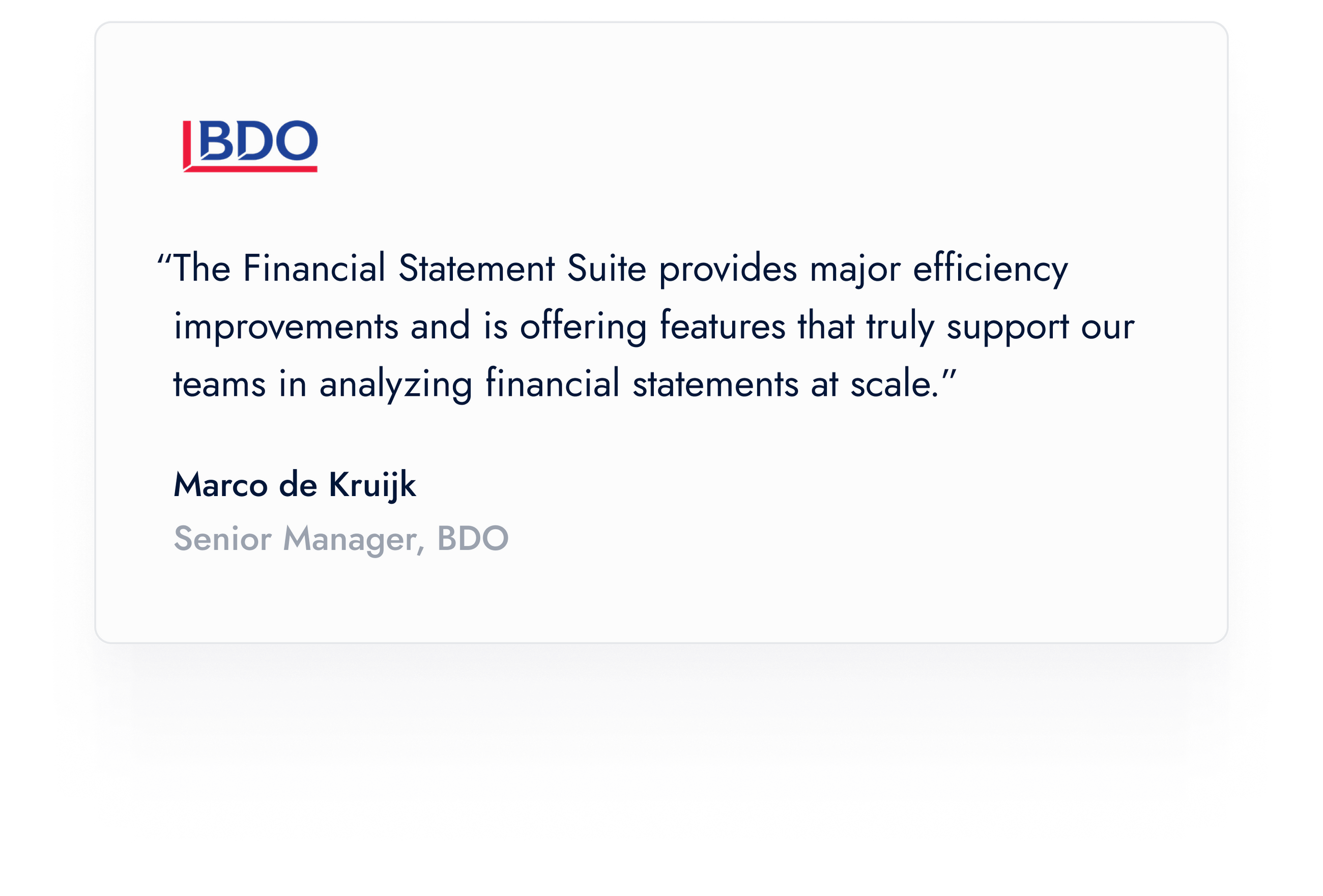 Financial Statement Suite - DataSnipper Platform