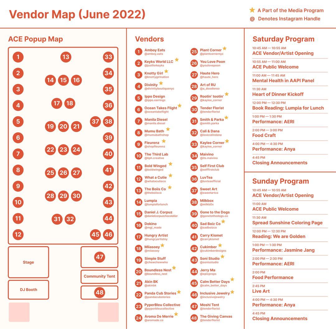 June 2022 Vendor Map
