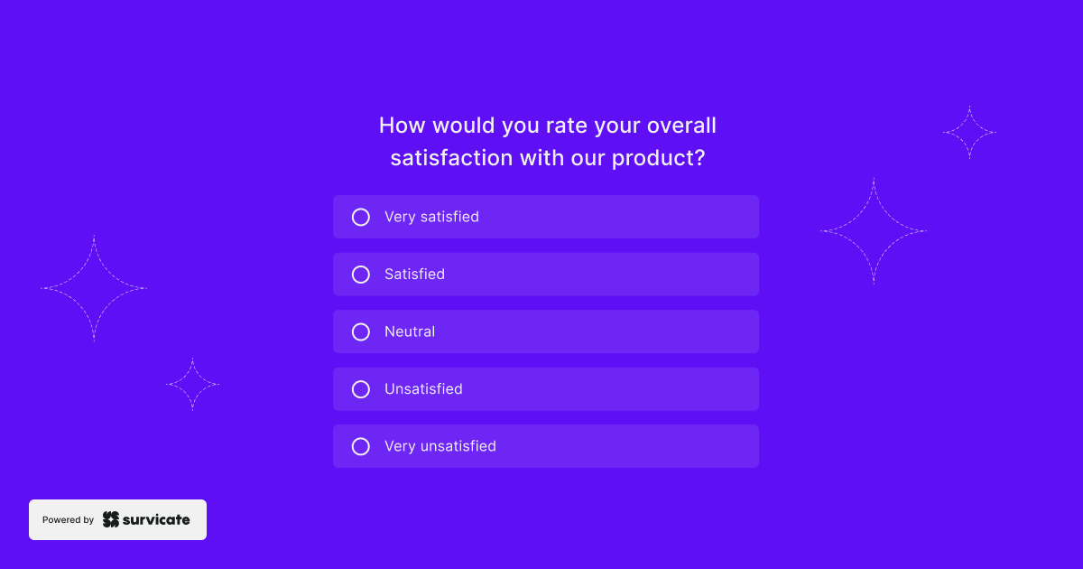 Customer Satisfaction (CSAT) Survey Template 🚀 Survicate