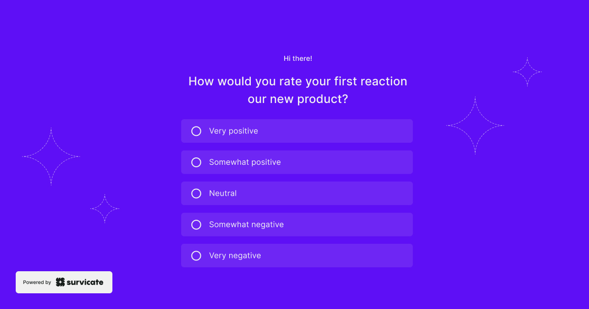 Product Testing Survey Template 🚀 Survicate