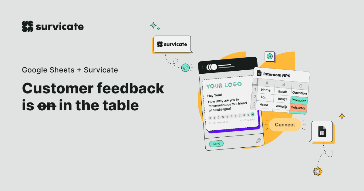 Export surveys in real-time to Google Sheets | Try Free