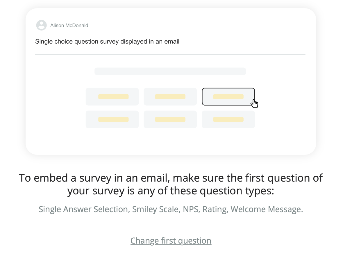 Survey Embed in an Email: Boosting Response Rate