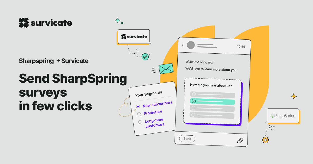 Survey tool for SharpSpring | No Code Integration. Try Free