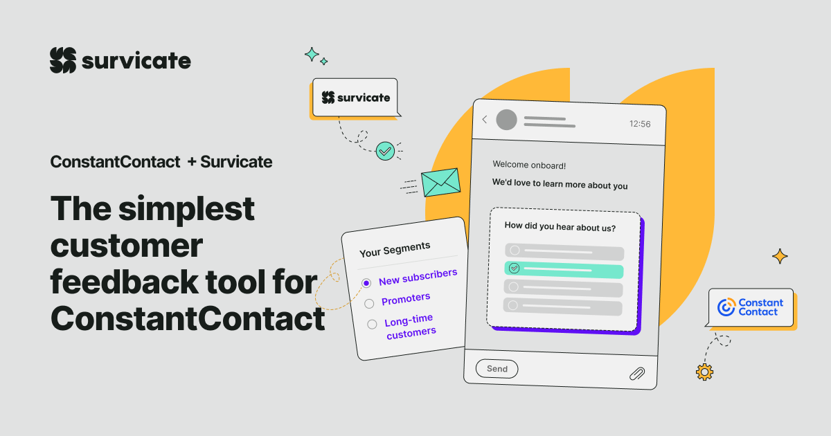 Survey tool for Constant Contact | No Code Integration. Try Free