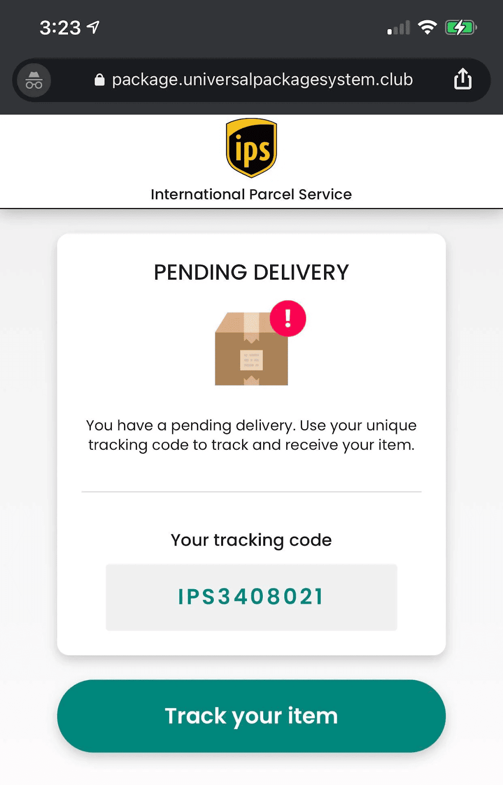Ups Tracking Number Example