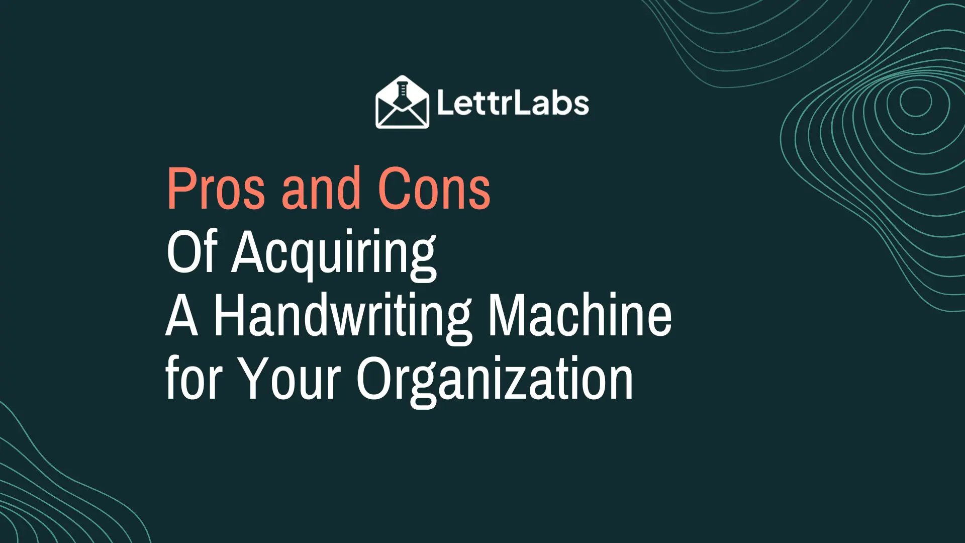 Pros and Cons of Acquiring A Handwriting Machine
