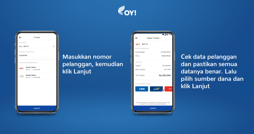 Cara Bayar Tagihan TV Kabel di OY!
