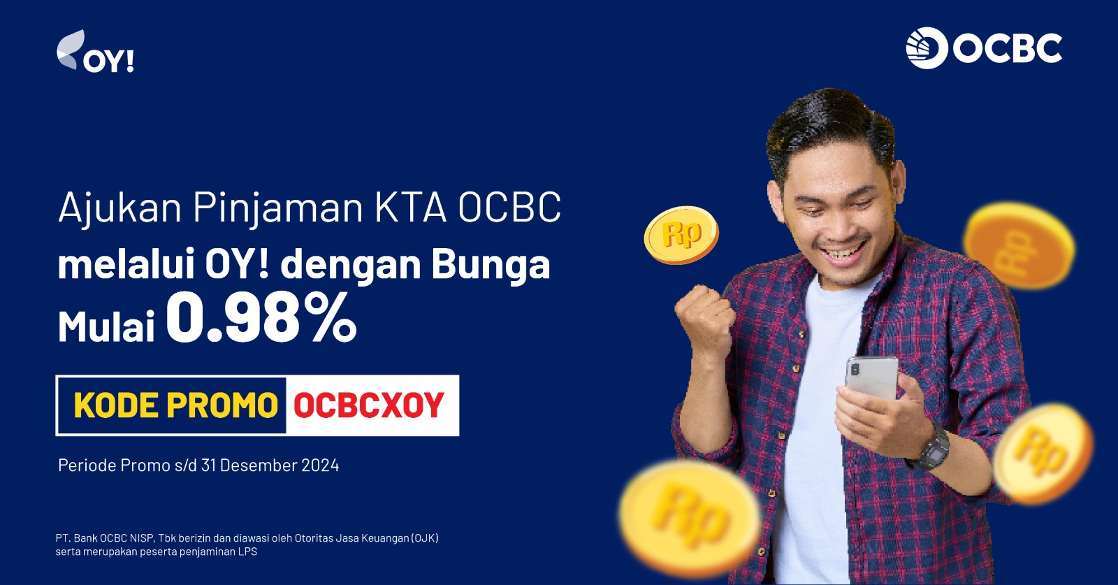 Ajukan Pinjaman KTA OCBC melalui OY! dengan Bunga Mulai 0,98%