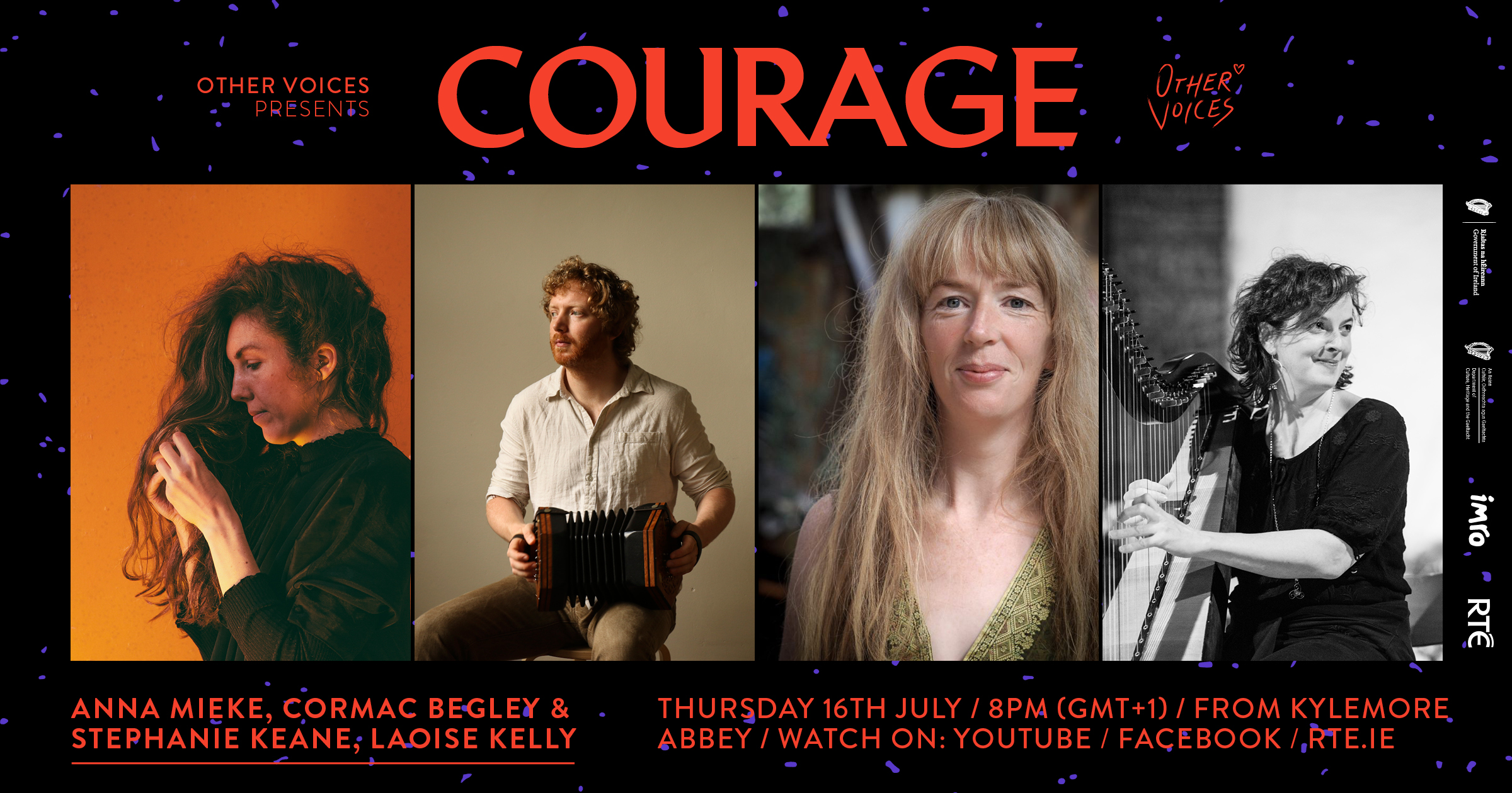Courage: Cormac Begley & Stephanie Keane, Laoise Kelly and Anna Mieke ...