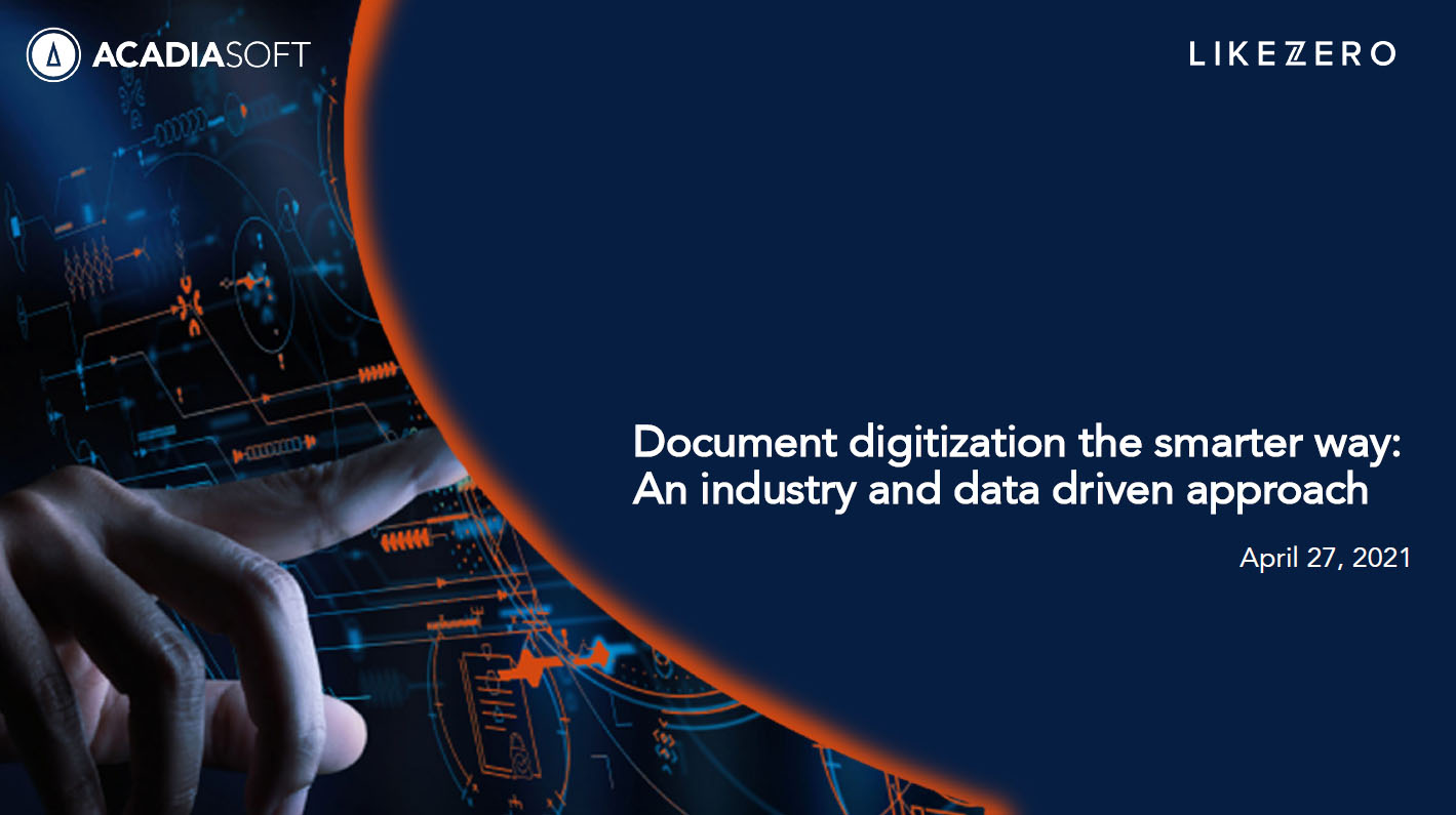 Document digitization the smarter way: An industry and data driven ...